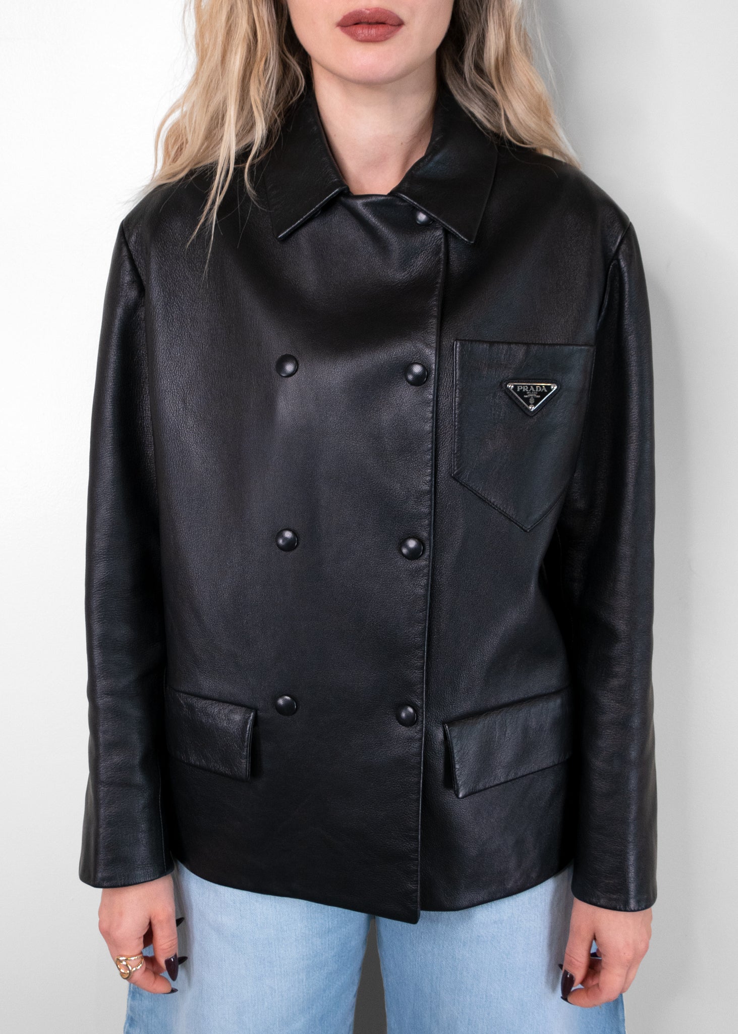 Prada Leather Jacket – Fashion Full Circle